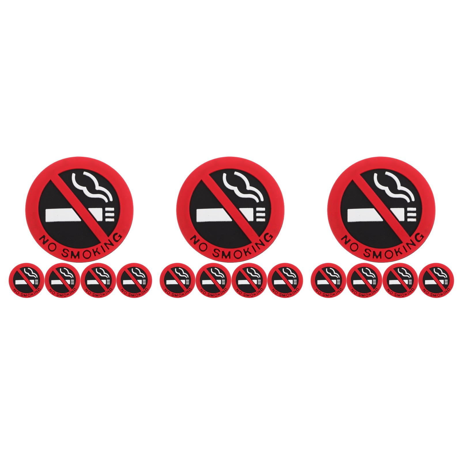 3 Sets Car Interior No Smoking Stickers Car Interior No Smoking Sign ...