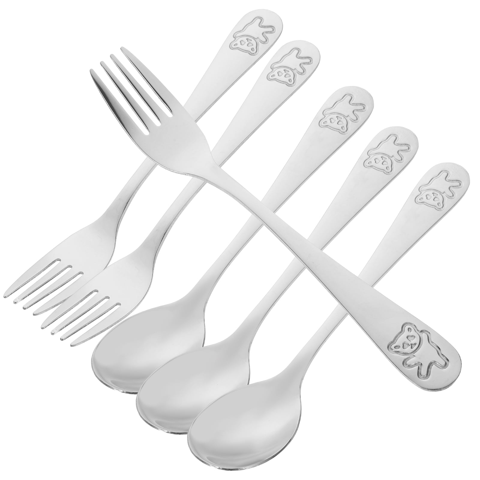3 Sets Children's Silverware Set Flatware Silverware Kid Fork Kids ...