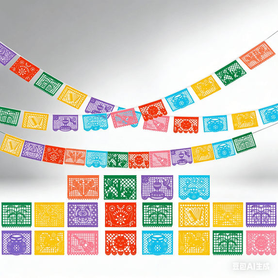 3 Sets Cinco De Mayo Party Decor - Mexican Papel Picado Banners, 66FT ...