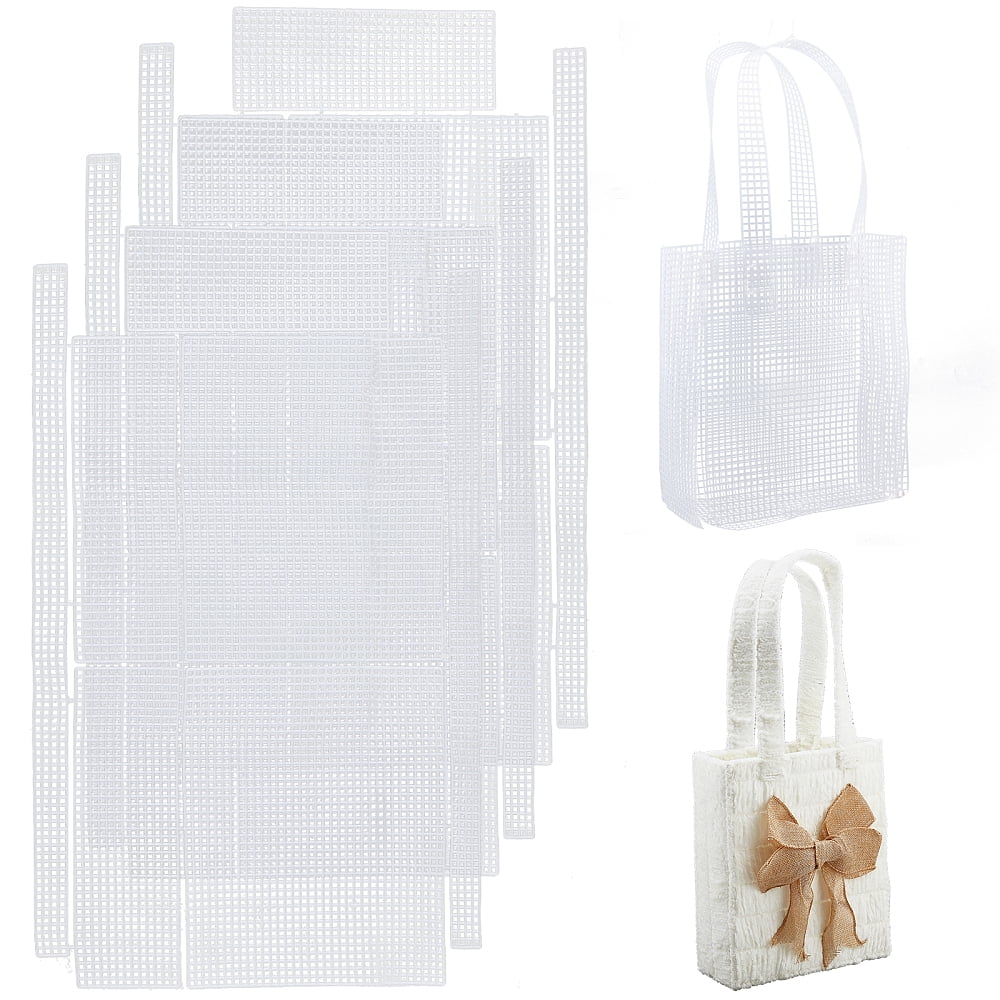 3 Sets Clear Plastic Mesh Canvas Sheets for Embroidery Mesh Canvas ...