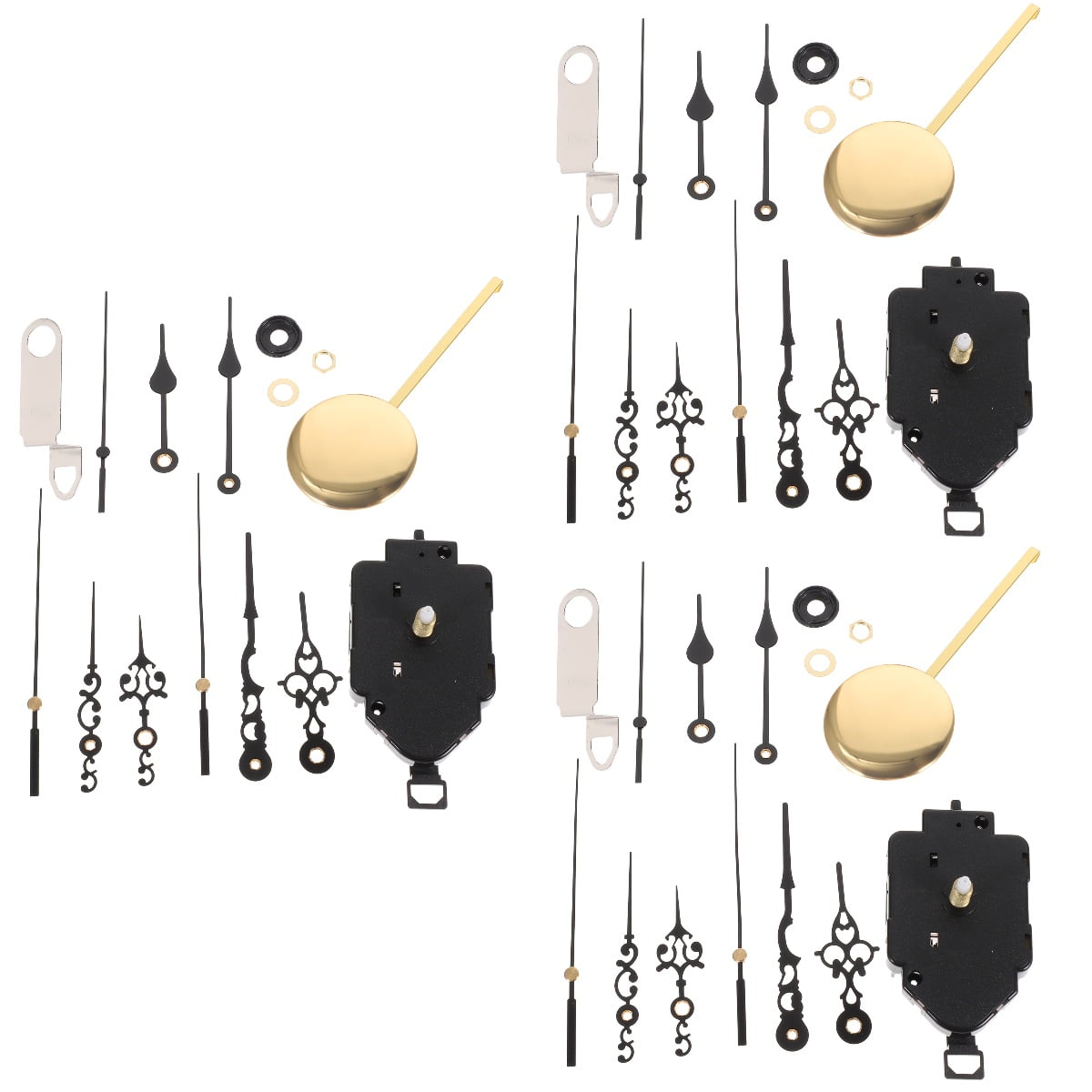 3 Sets Clock Kit Diy Clock Mechanism Plastic Clock Mechanism For Diy ...