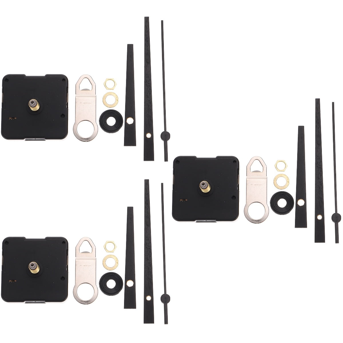 CIMAXIC Clock Mechanism Kit 3Sets Black Battery Operated for DIY Wall ...