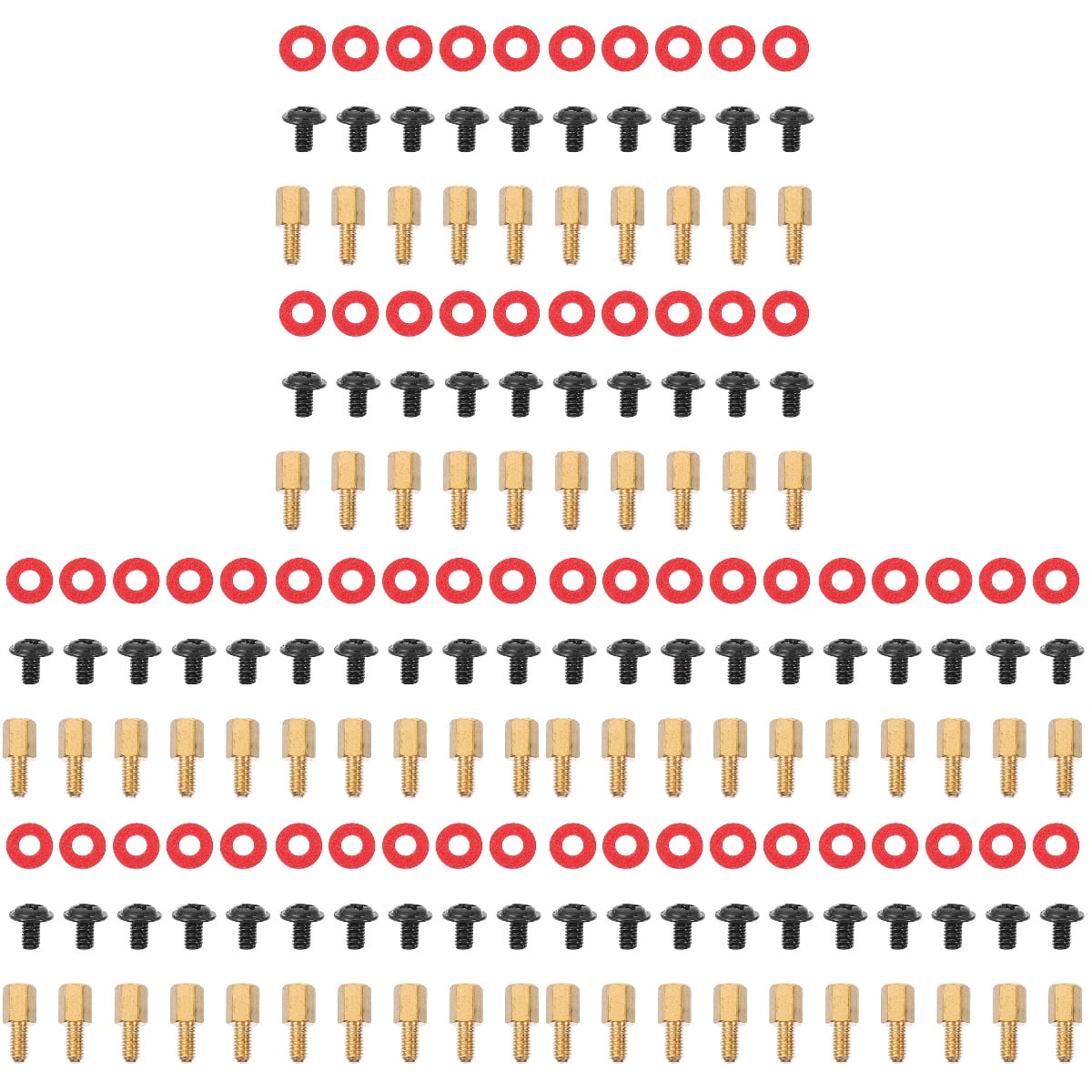 3 Sets Computer Accessory Desktop Monitor Mount Hex Spacer Round Screw ...