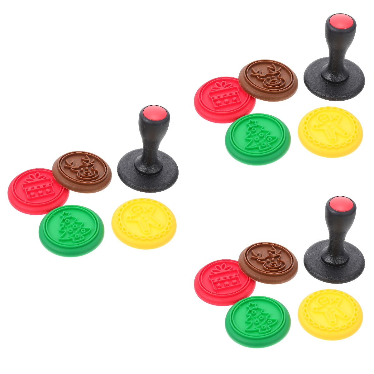 3 Sets Cookie Stamp Postage Stamps Silicone Kitchen Utensils Baking ...