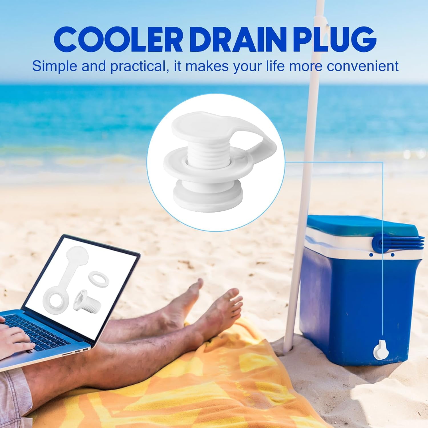 3 Sets Cooler Drain Plug Cooler Plug Replacement Triple Snap Drain ...