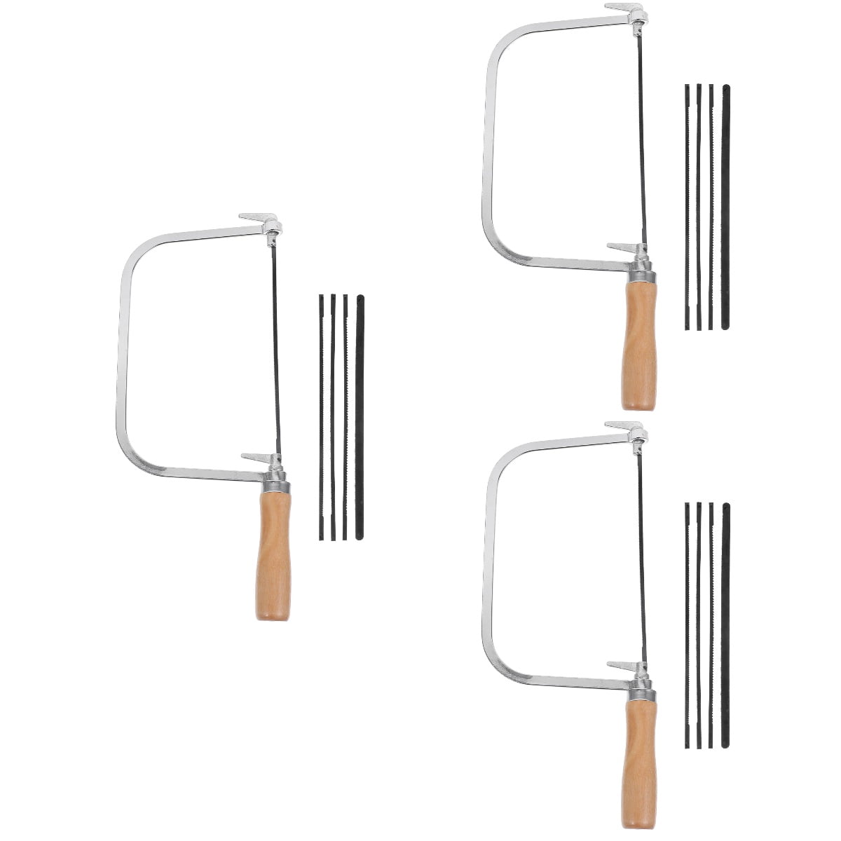 Eease 3 Sets Coping Saw Wooden Handle Saw Woodworking Hand Saw Tool ...