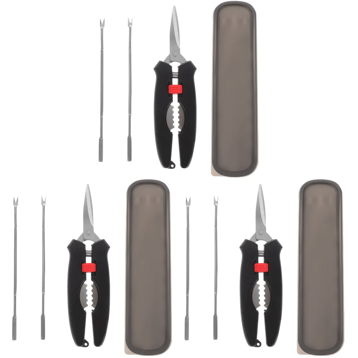 3 Sets Crab Eating Tool Biscuits Scissors Tools for Kit Kitchen Utensil ...