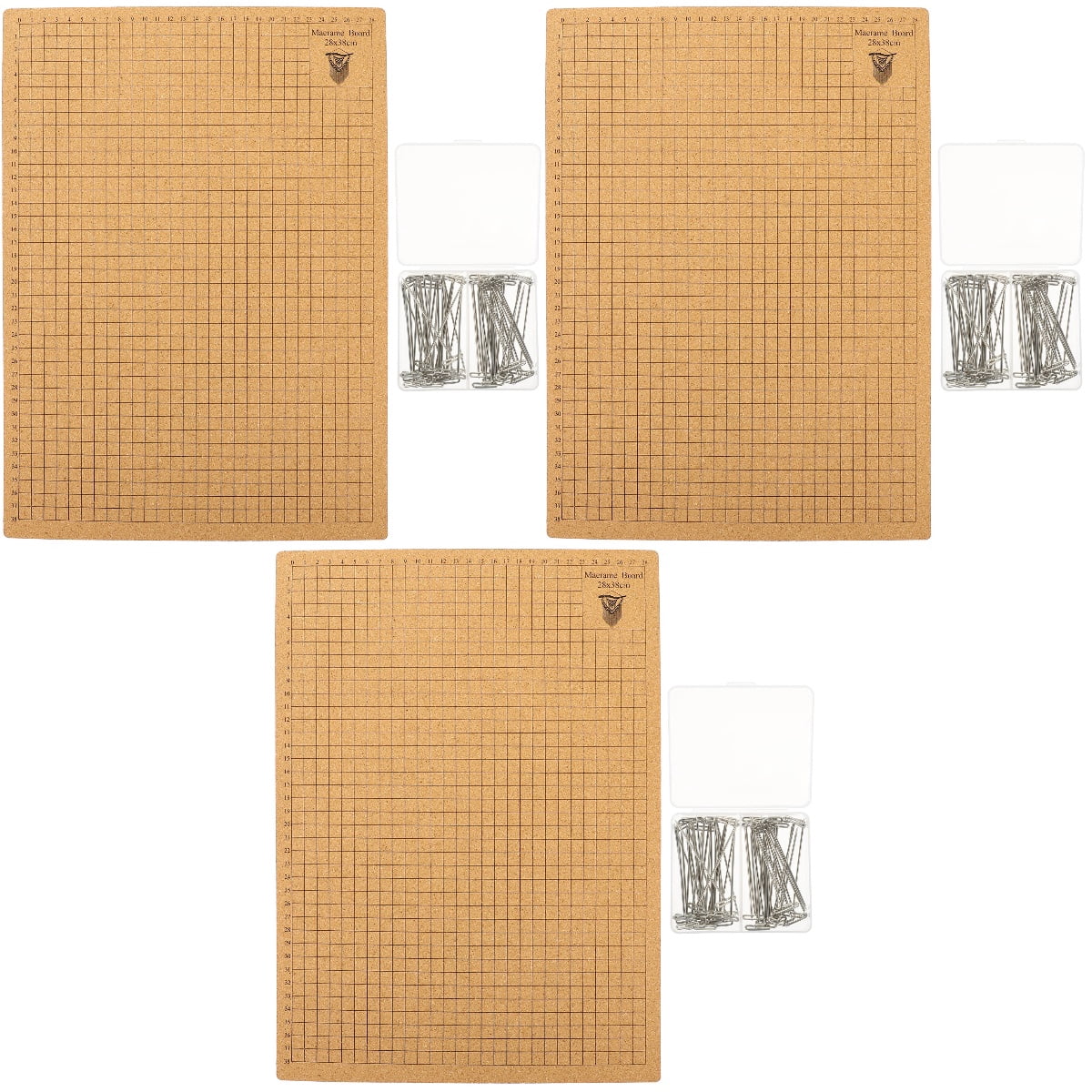 3 Sets Craft Board Sizer Macrame Boards Hand Decor Work Office ...