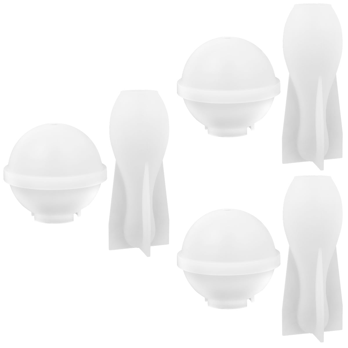 3 Sets Cylinder Bowling Ball Mold No Sticking to DIY Ornament - Walmart.com