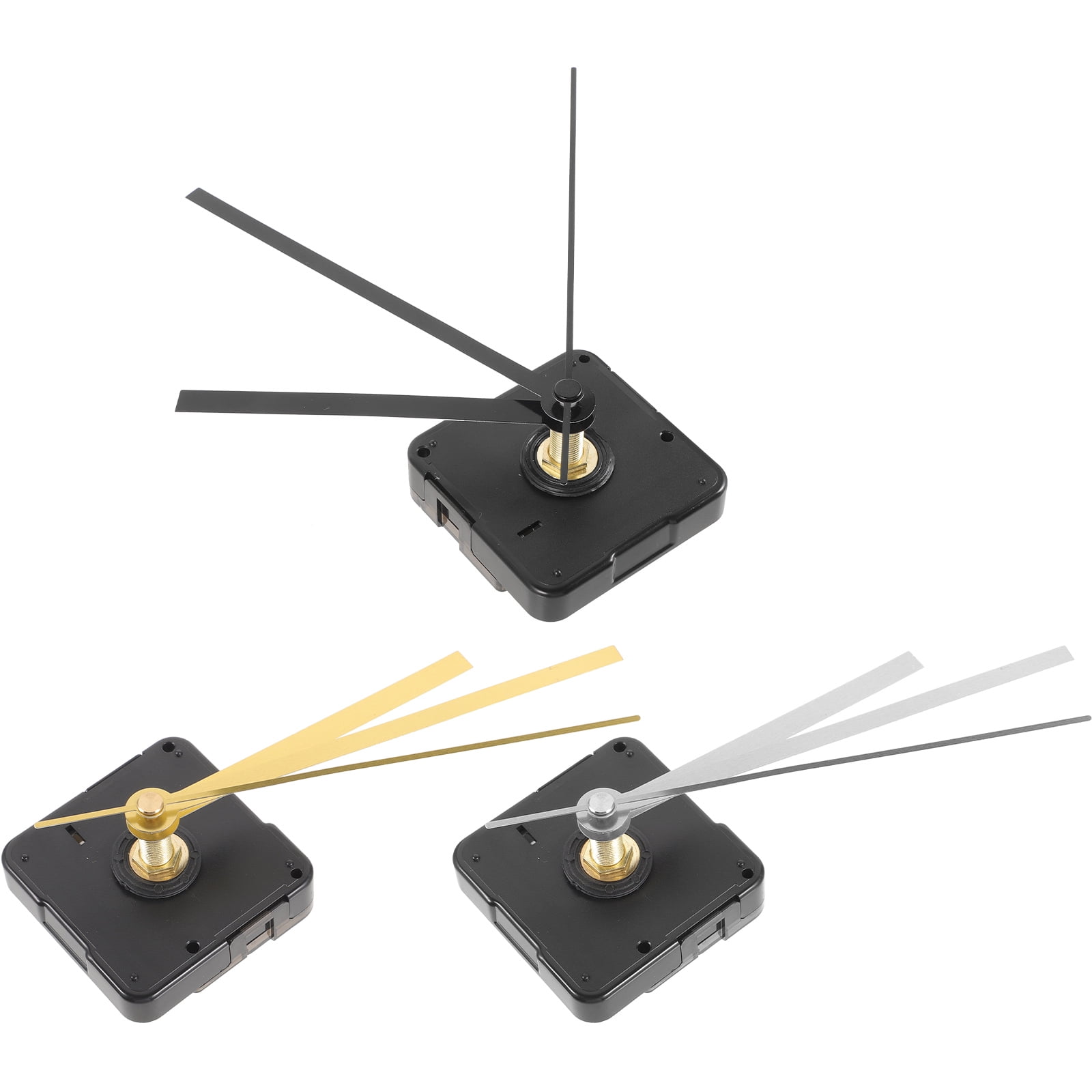 3 Sets DIY Clock Kit Mute Movement Hands Decor Clocks Mechanism Wall ...