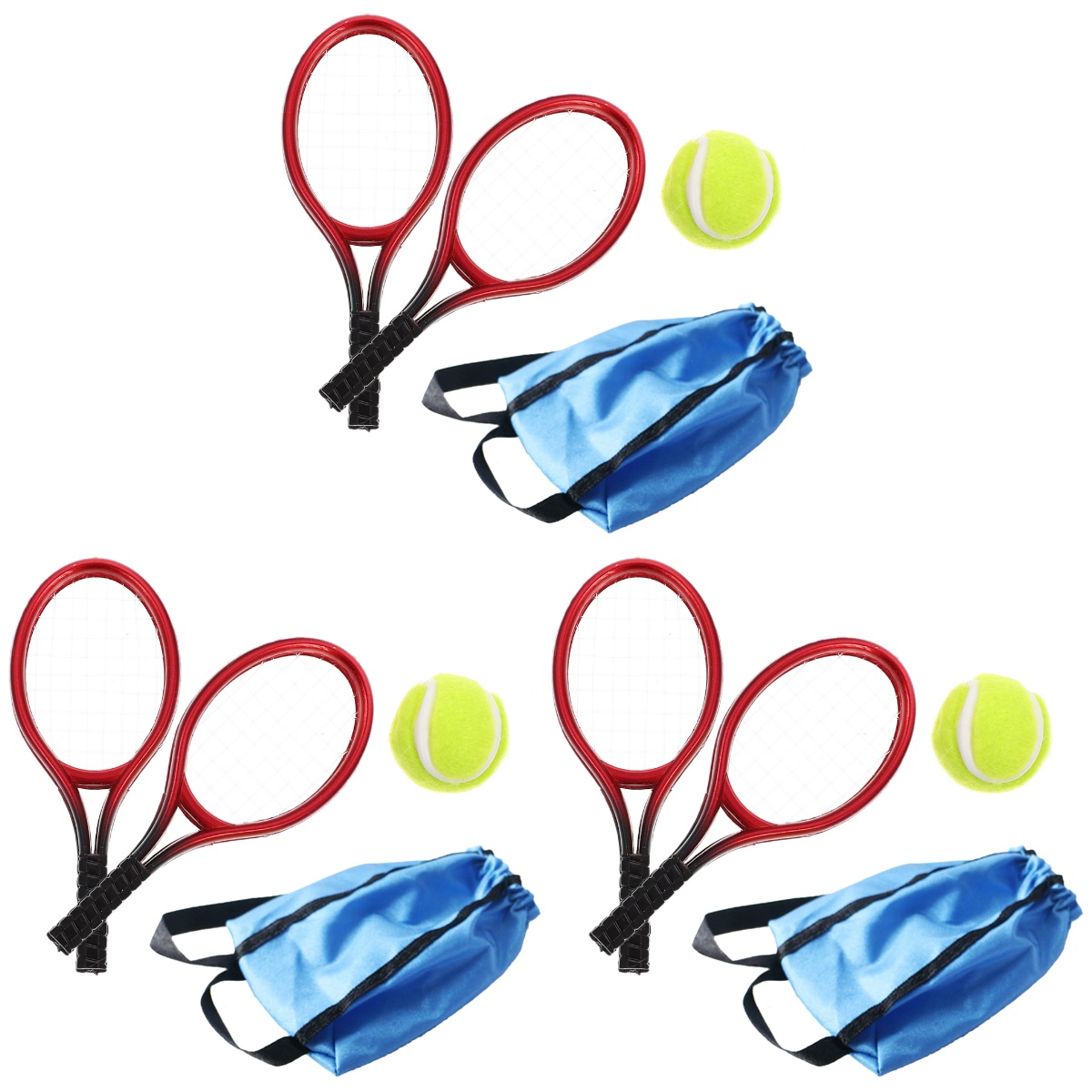3 Sets Dollhouse Tennis Decorative Mini Tool Racket Model for Children ...