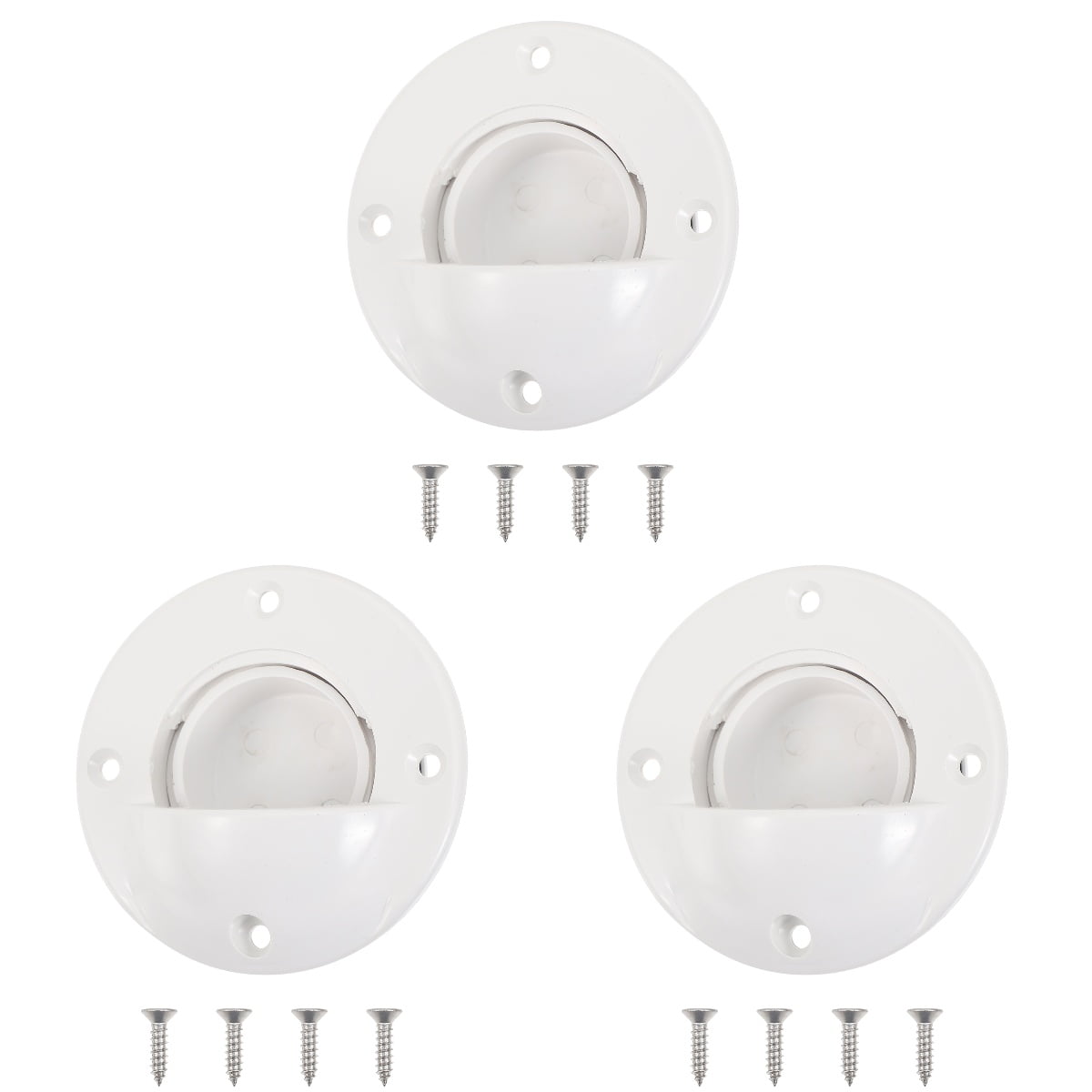 3 Sets Drain for Canoe Boat Transom Valve Cooler Scupper White ...