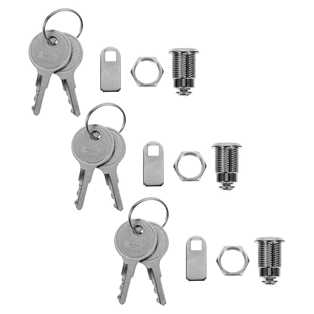 3 Sets Drawer Lock with Keys Cabinet Lock With Keys Drawer Lock File ...
