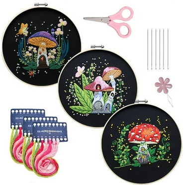 Punch Needle Embroidery Starter Kits with Pattern for Kids Adults ...