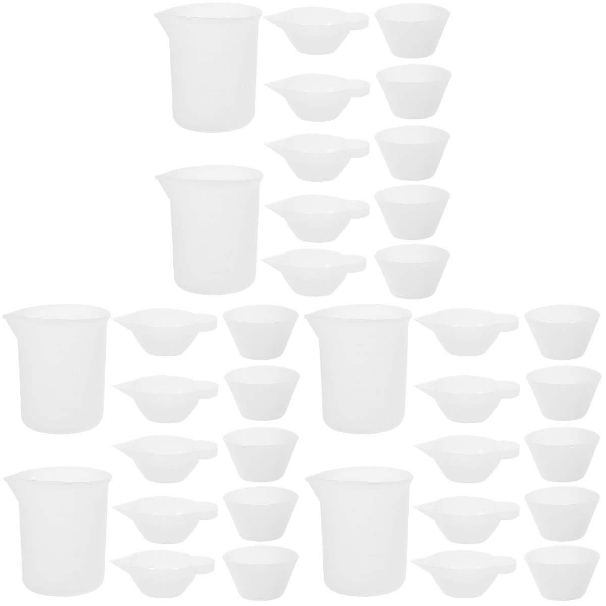 3 Sets Epoxy Resin Mixing Cups Crafts Measuring Bowls with Scale DIY ...