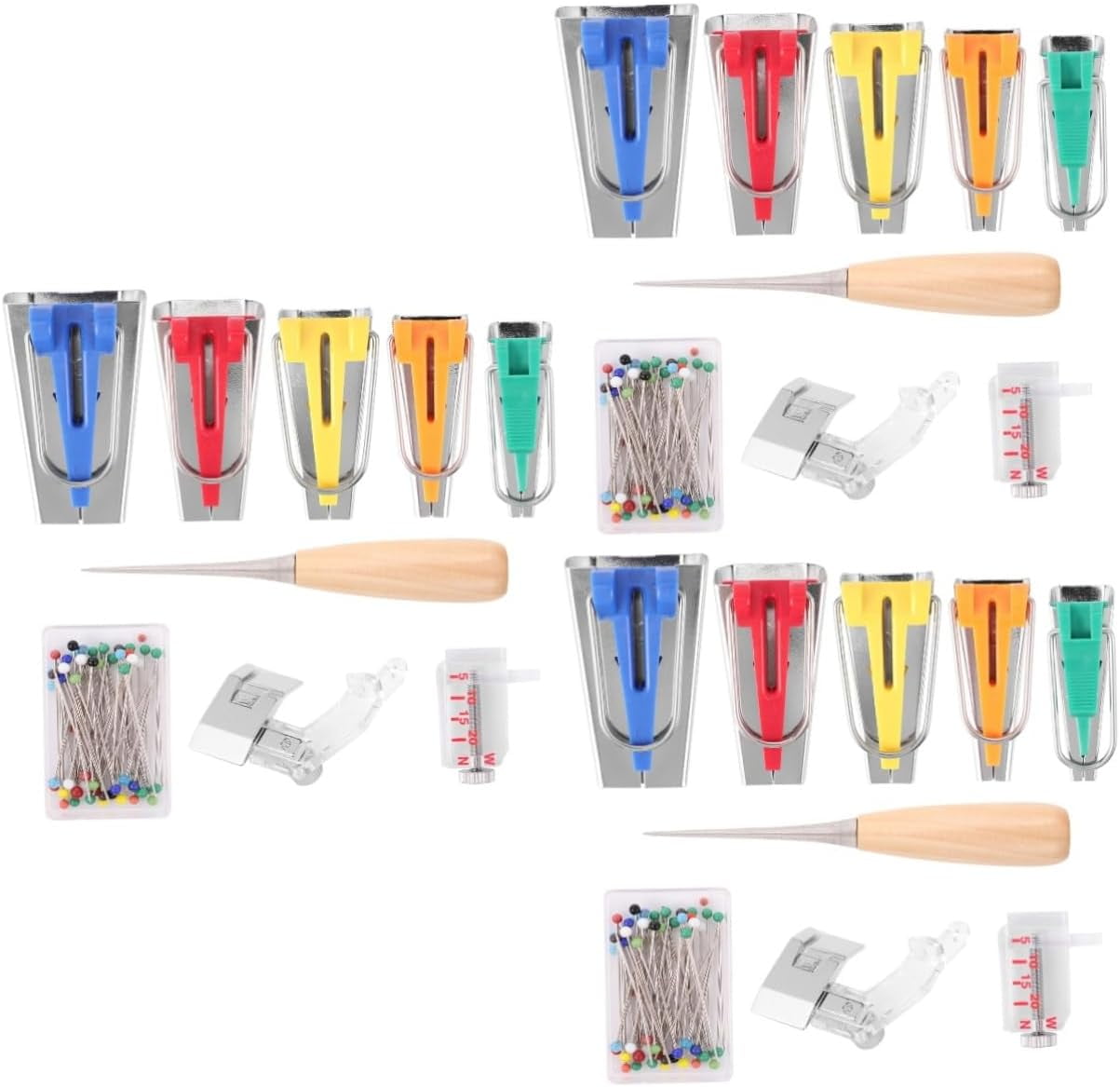 3 Sets Fabric Binding Tool Quilting Tool Kit Fabric Tape Making Tool ...