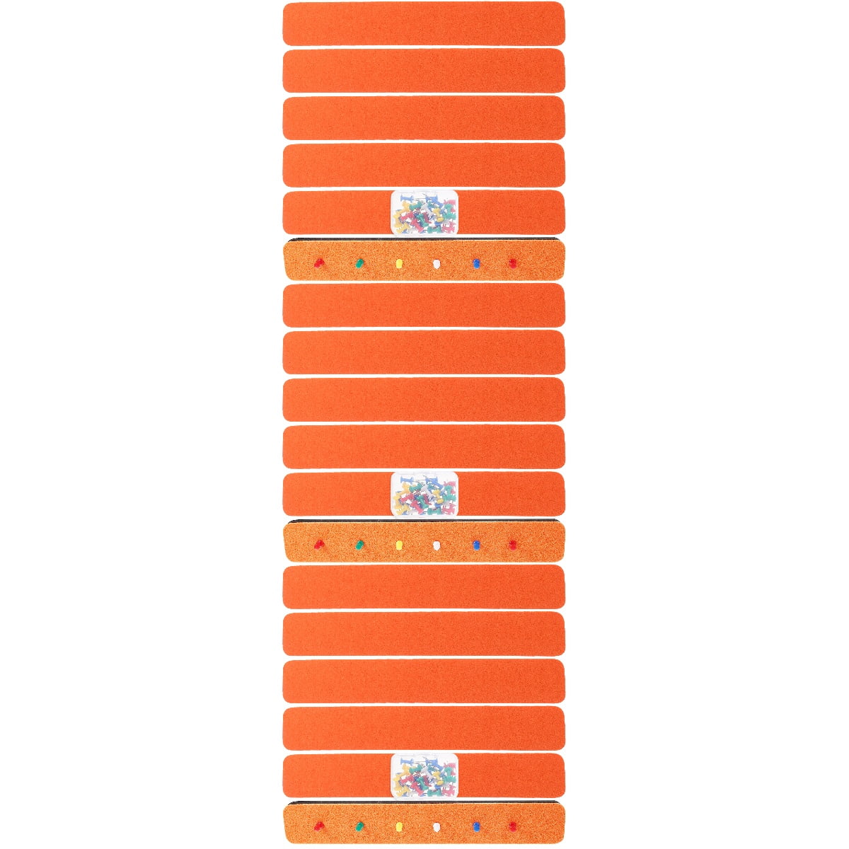 3 Sets Felt Self-adhesive Strips Thumb Tacks for Cork Board Bulletin ...