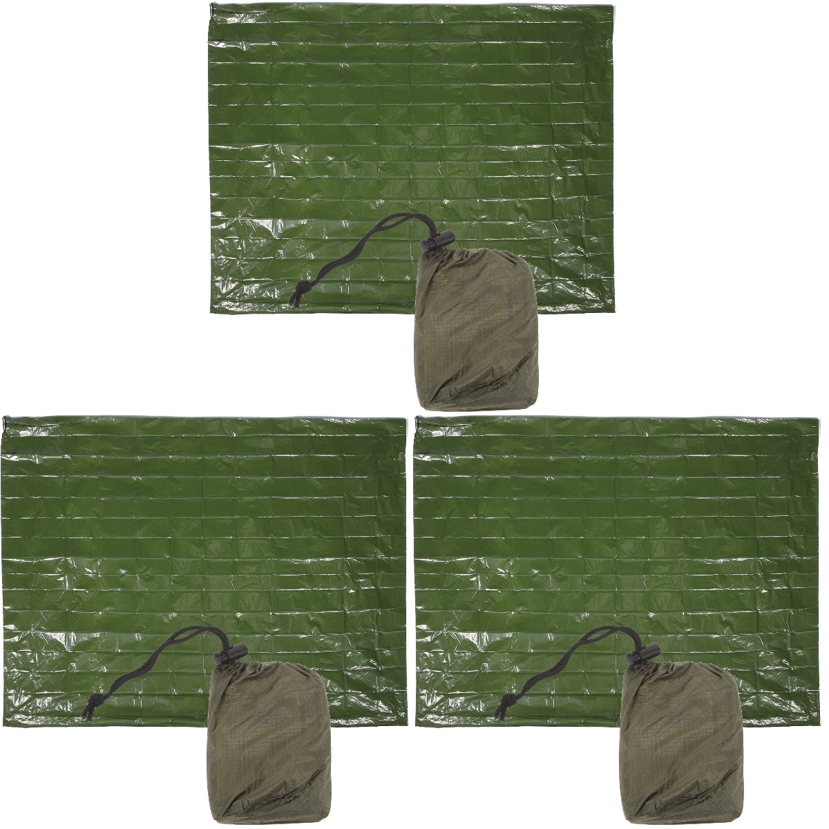 3 Sets First Aid Blanket Survival Car Sun Windshield Cover Warm Camping ...