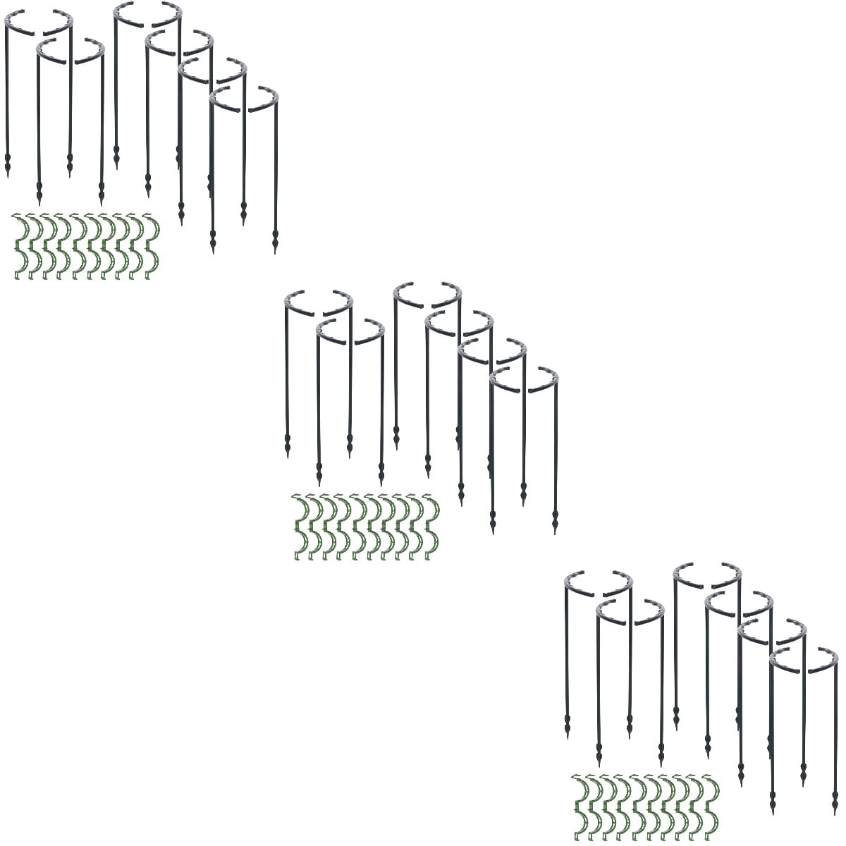 3 Sets Flower Support Stakes Indoor Plant for Potted Plants Gate ...