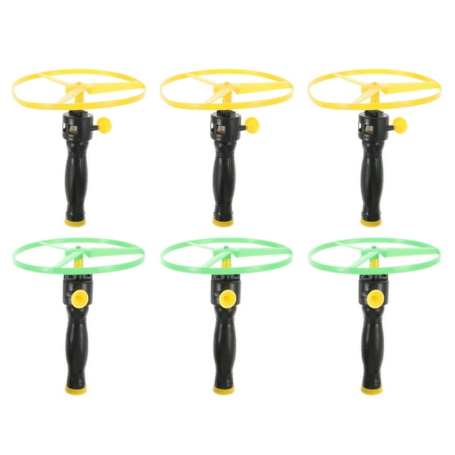 3 Sets Flying Disc Toys Pull String Flying Saucer Flying Toys Kids ...