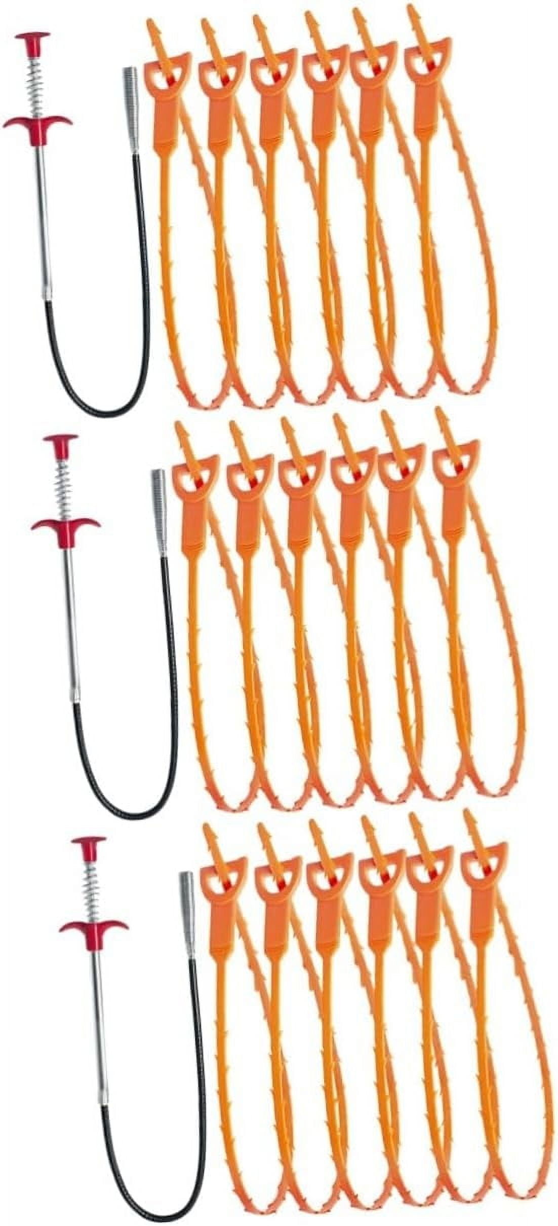 3 Sets Four-jaw Dredge Snake for Drain Sink Cleaner Sink Hair Catcher ...