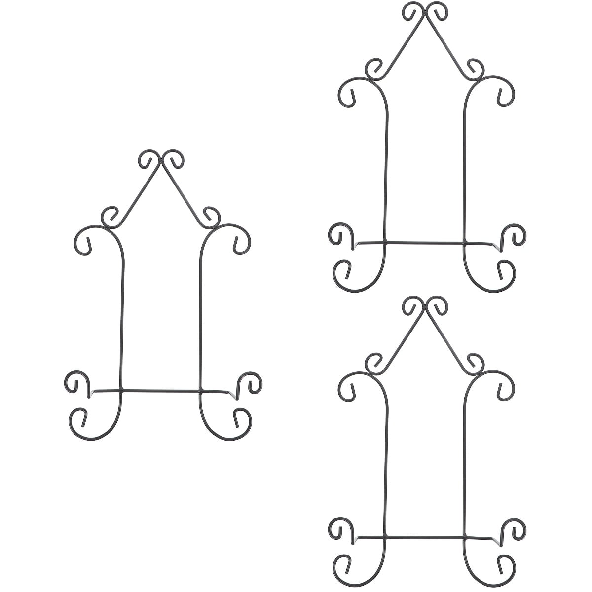 3 Sets Hanger Wrought Iron Hanging Rack Decorative Board Display ...