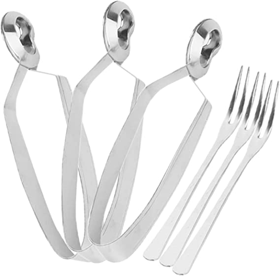 3 Sets Head Food for Round Salad Seafoods Shell Tong Seafood Baked ...