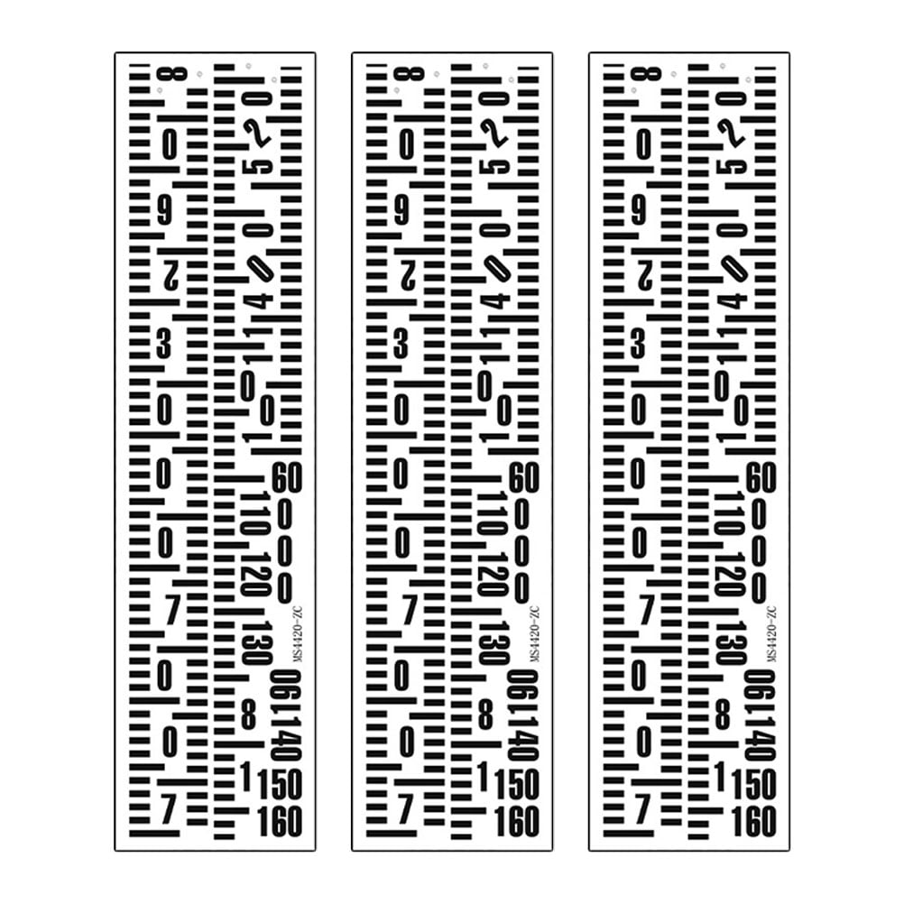 3 Sets Height Growth Measurement Ruler Printed Chart Child Black ...
