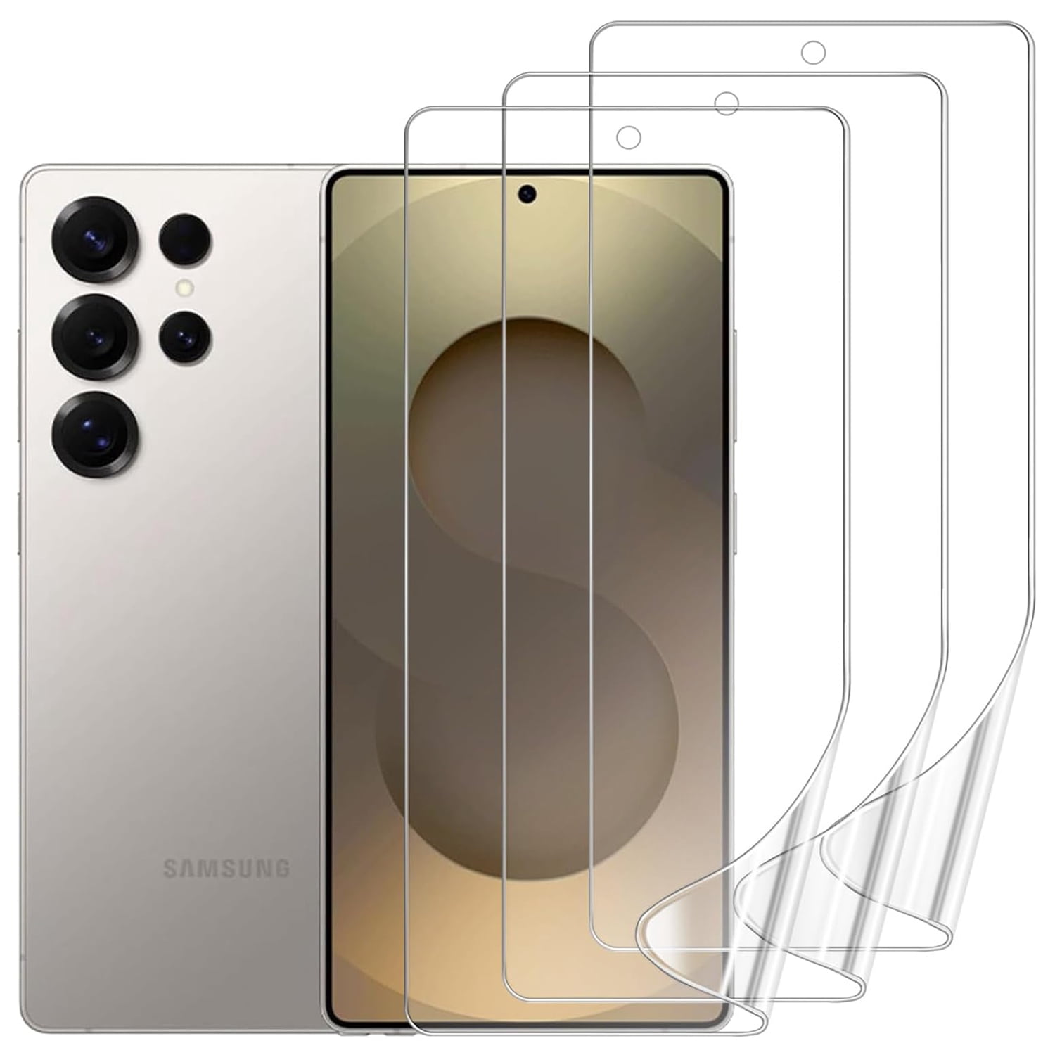3 Sets Hydrogel Film for Samsung Galaxy S25 Ultra Hydrogel Film Screen ...