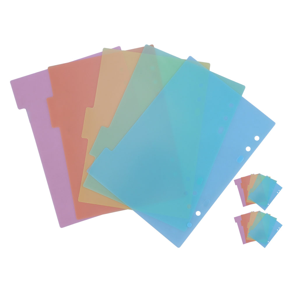 3 Sets Index Separator Page Notebook Paper College Ruled Binder Divider ...