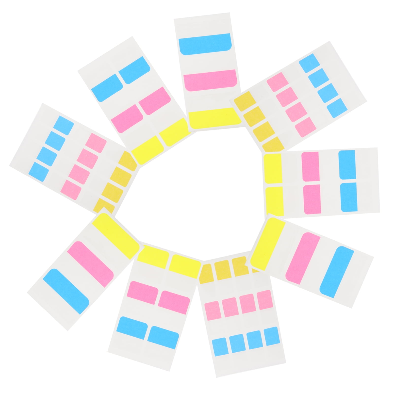 3 Sets Index Sticker Office Tabs Page Marker Color Annotation Paper ...