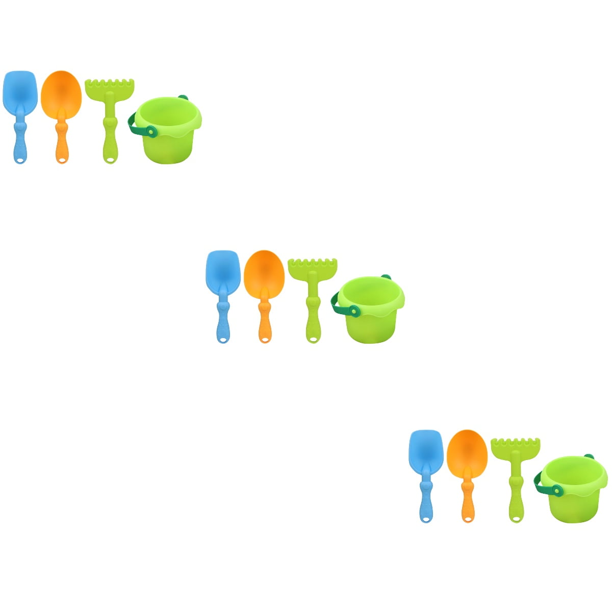 3 Sets Kids Sand Toy Beach Pail Bucket Kids Beach Spade Sand Shovels ...