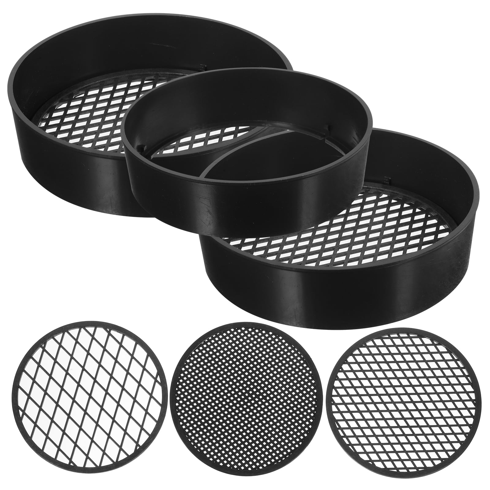 3 Sets Lab Soil Sieve Set Gravel Sieve Primary School 11.20X11.20X3 ...