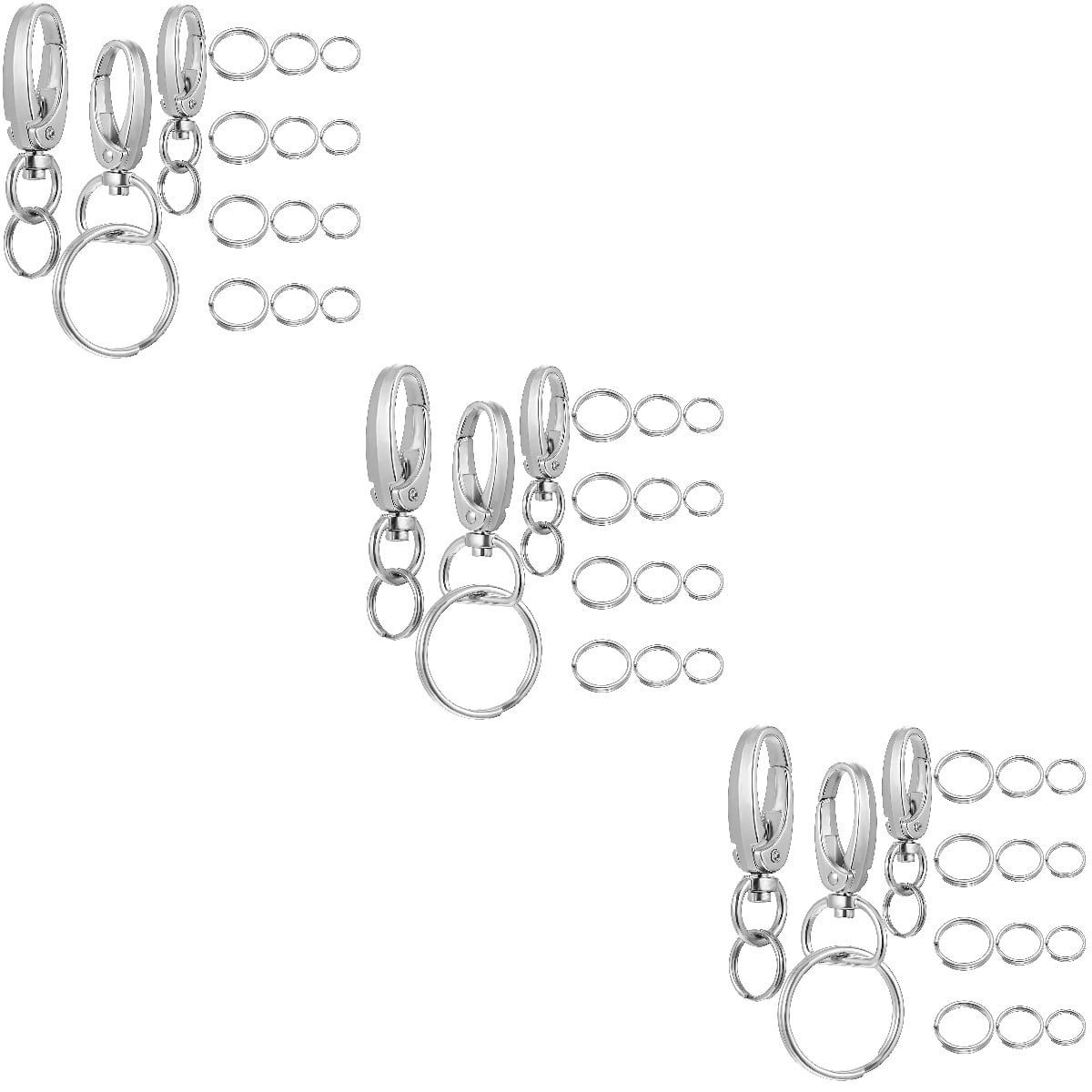 3 Sets Leash Dog Tag Clips with Matching Rings for Cat Dog Collars and ...