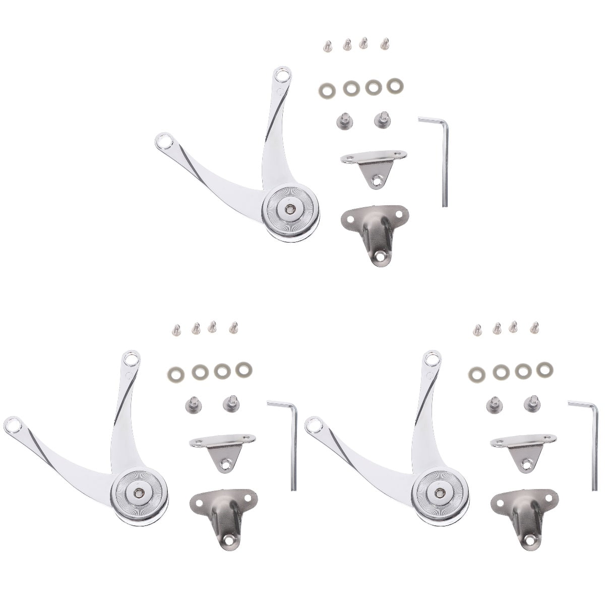 3 Sets Lid Support Hinge Cabinet Folding Lid Stay Chest Hinge Lift And ...