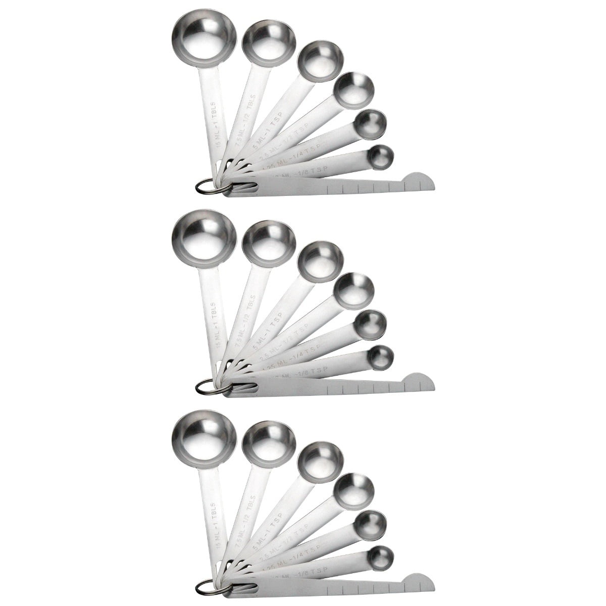 3 Sets Liquid Measuring Cups Gram Stainless Steel - Walmart.com