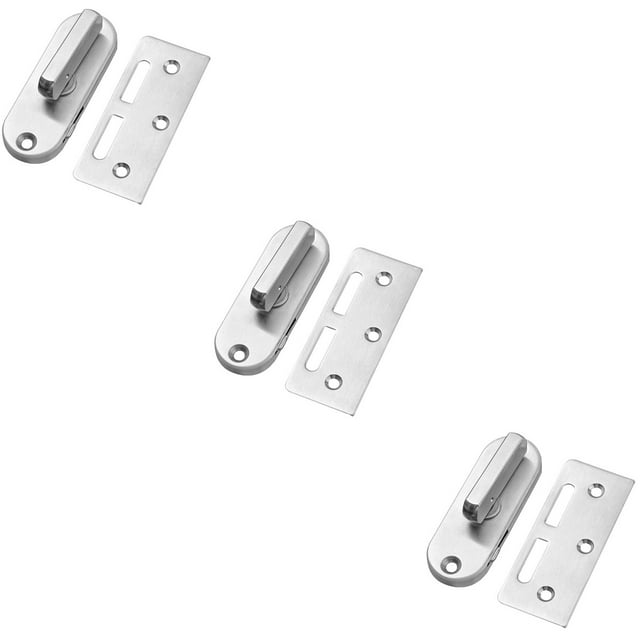 3 Sets Locking Privacy Latch Sliding Door Lock 304 Stainless Steel ...