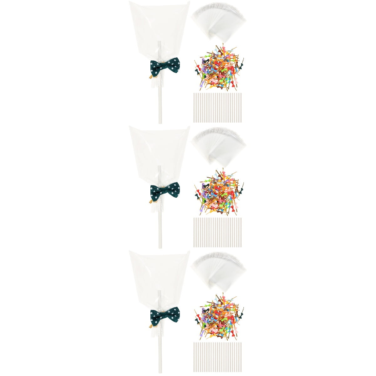 3 Sets Lollipop Packaging Storage Bags Sweet Candy Pouches Cookie ...