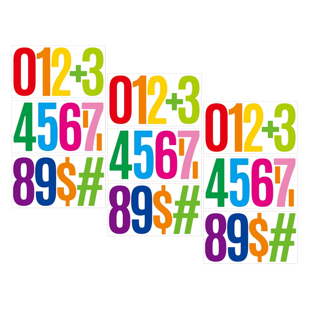 3 Sets Mailbox Numbers Stickers Waterproof Self Adhesive Address ...