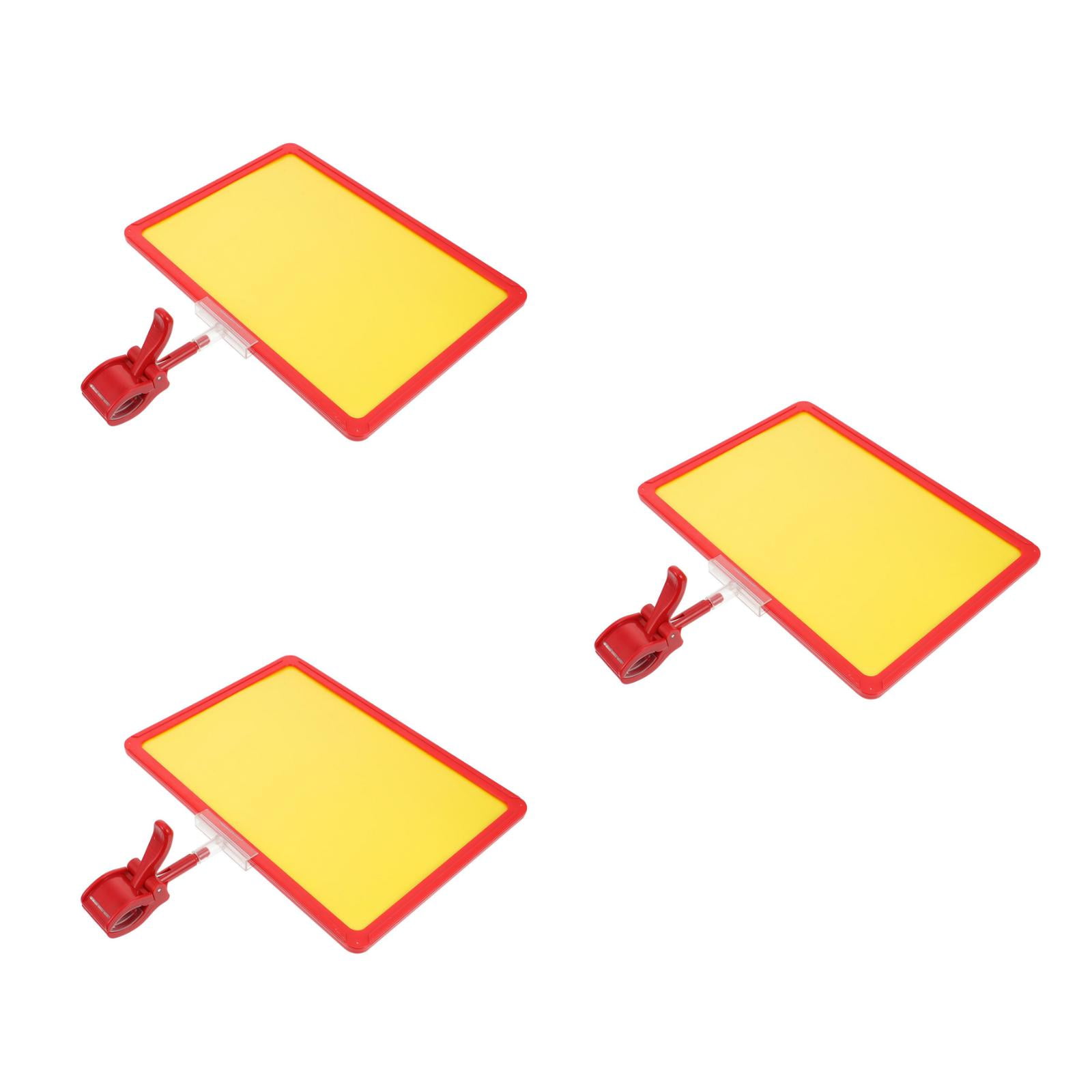 3 Sets Mall A4 Price Tag Commodity Promotional Price Tag Sign with Clip ...