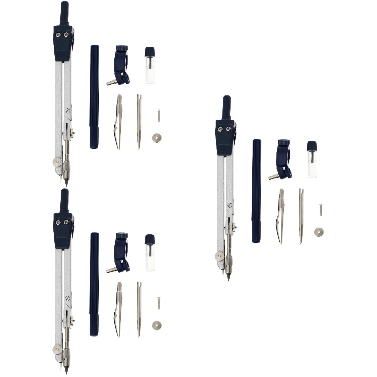 3 Sets Medium Art Compass Compasses Circle Drawing Set Student 20X8cm ...