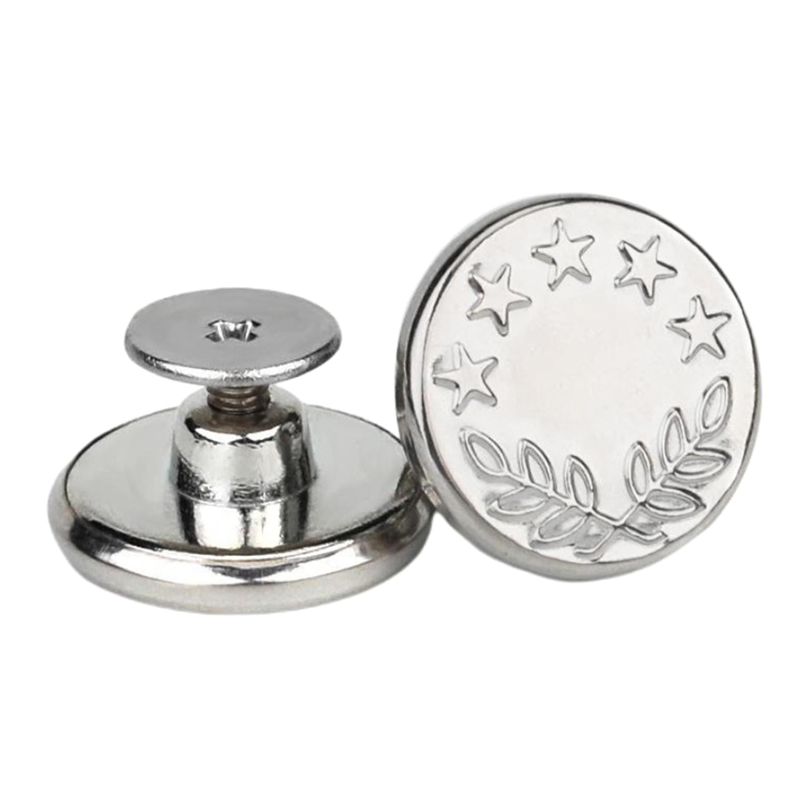 3 Sets Metal Jeans Button, Tack Fastener Back Pin for Clothing ...