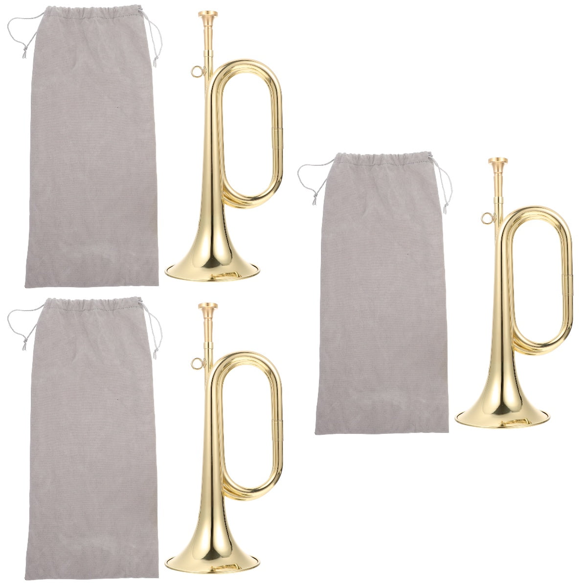 3 Sets Mini Pocket Trumpet Small Wind Instrument Bugle Child 31.00X11 ...