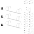 3 Sets Mugs Hooks Under Cabinet,Coffee Cups Holder,Mugs Drying Racks ...