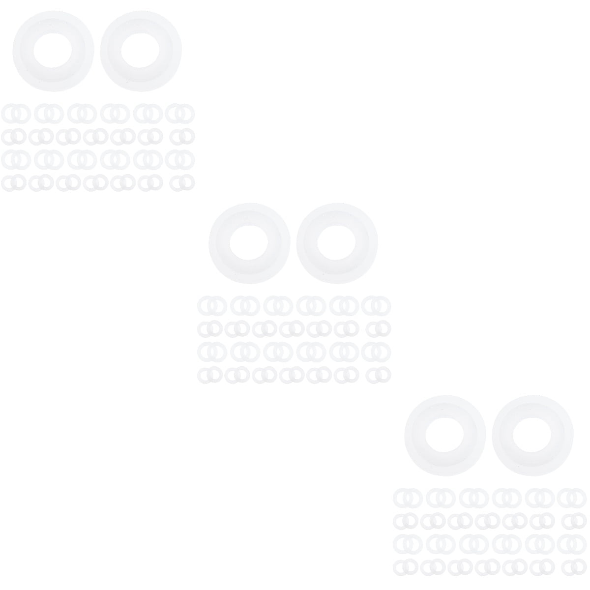 3 Sets O Ring 1/2 Inch 3/4 Inch Silicone Sealing Washer Appliance Seal ...