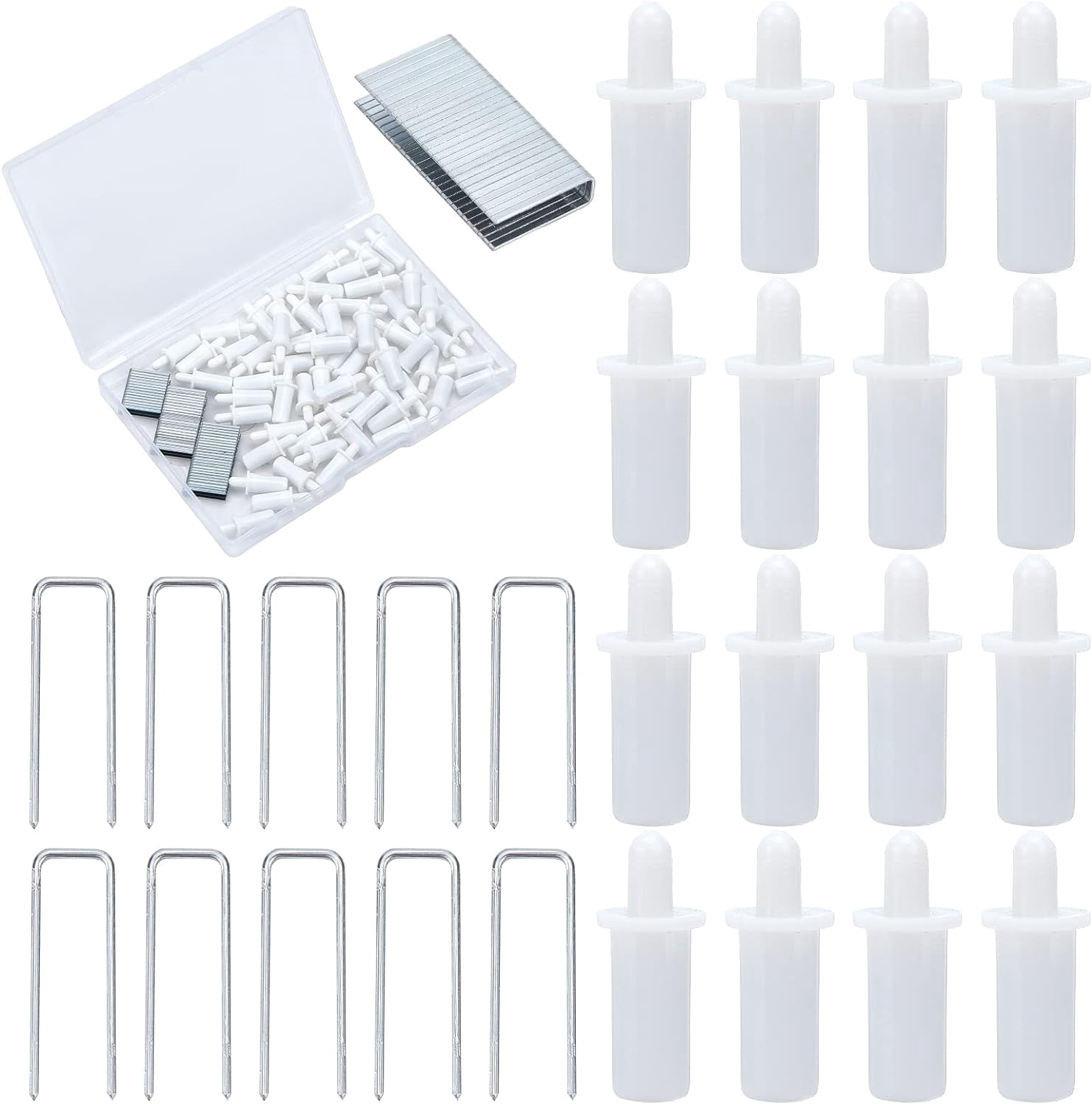 3 Sets POM(Polyoxymethylene) Vertical Blind Bolts with Iron Nails Blind ...