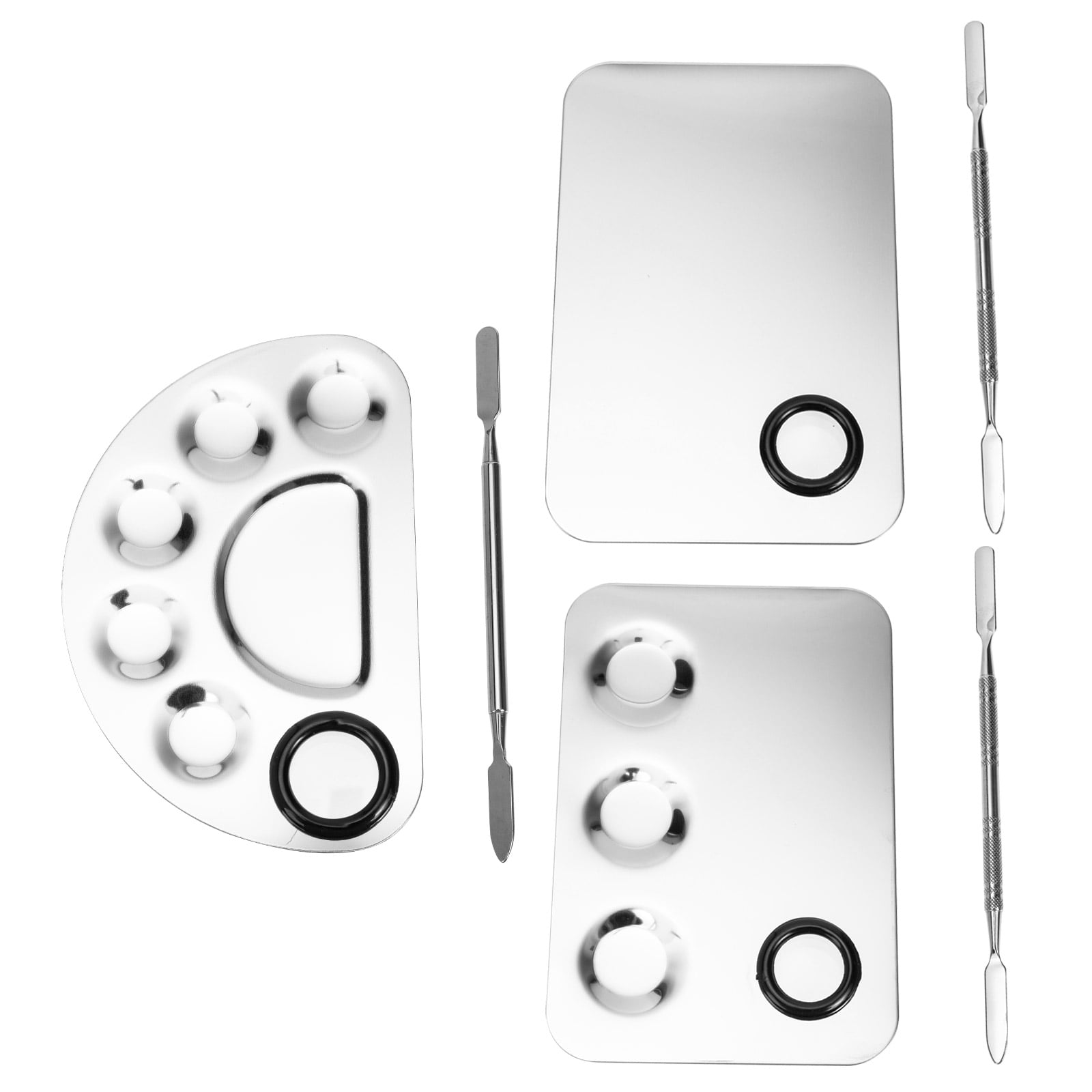 3 Sets Palette Powder Foundation Color Mixing Pallet Cosmetic Palettes ...