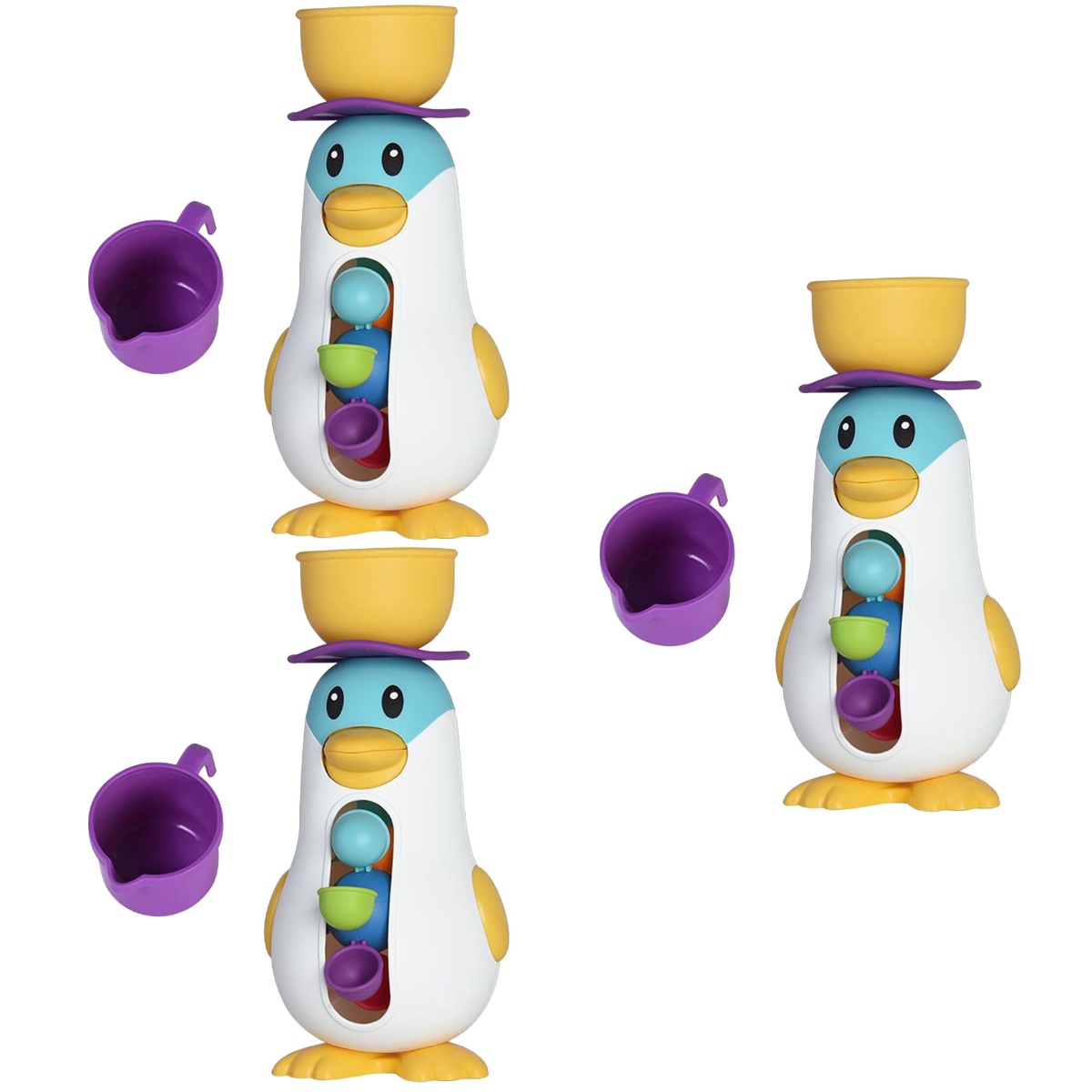 3 Sets Penguin Windmill Toy Practical Bath Child Baby - Walmart.com