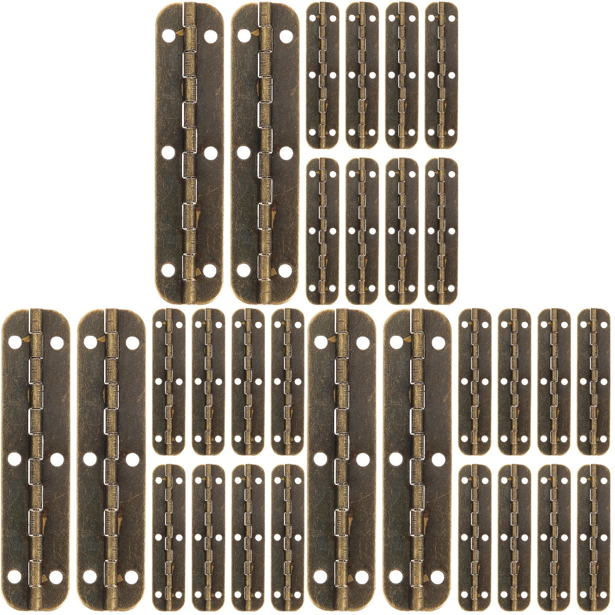 NICERIO Iron Continuous Hinge Dark Brown for Home Pre-Drilled Holes ...