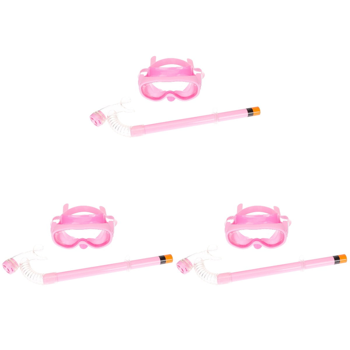 3 Sets Pink Snorkel Goggles Kids Dive Children's Snorkeling Suit ...